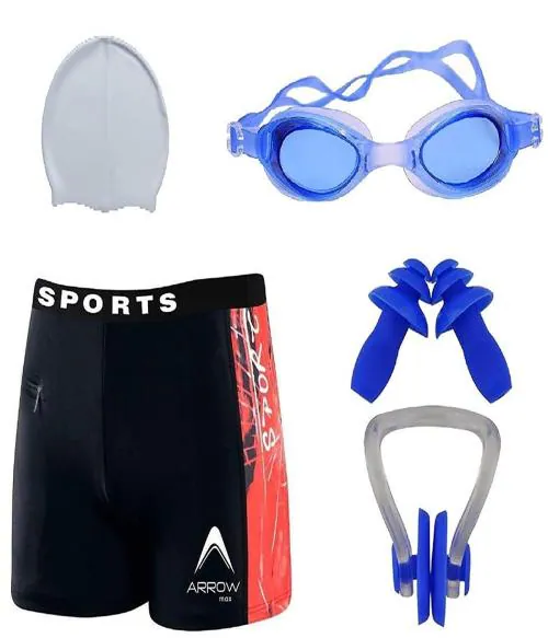 Buy JMT Wear Swimming Kit for Boys Kids & Men (10-11 years Grey) Online ...