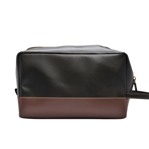 Buy Vorak Ahimsa Vegan leather Dopp kit for Girls and Women - Black ...