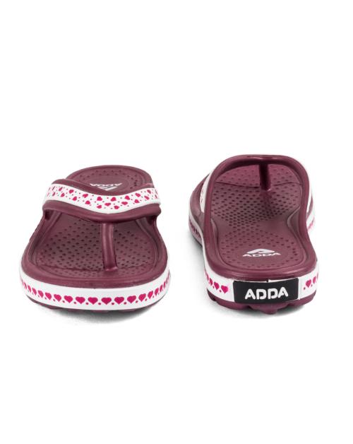 Buy ADDA EVERYTIME Women Purple Thong Flip-Flops Online at Best Prices ...