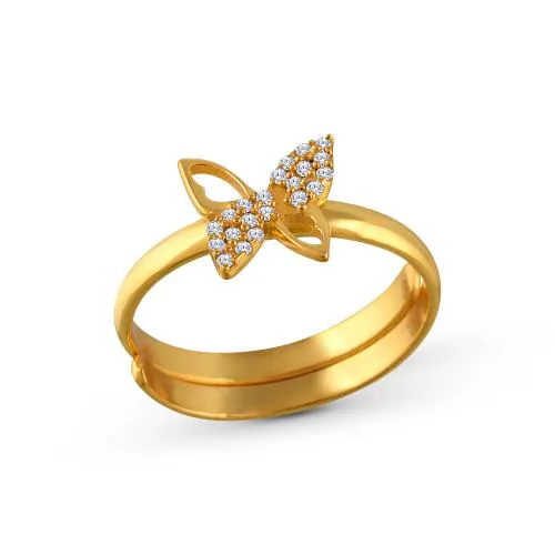 Buy Gem O Sparkle 925 Sterling Silver Butterfly Ring For Girls & Women ...