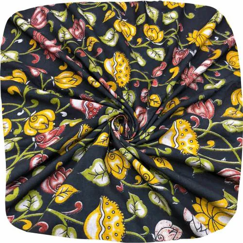 Buy PALASH Women's Unstitched kalamkari Cotton Dress Material Churidar ...