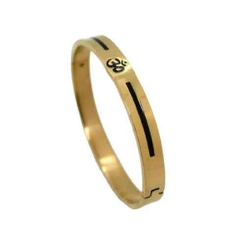 Buy PRIMERIEA Black Meena Line Om Kada For Boys And Man In Ovel Shape Online at Best Prices in ...