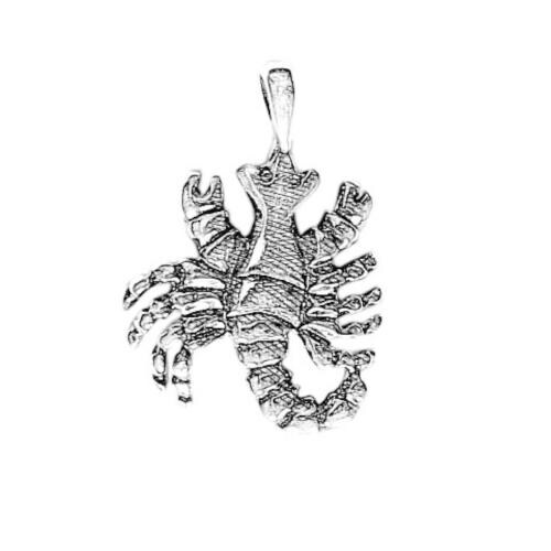 Buy ELOISH Sterling Silver Scorpio Zodiac Pendant Online at Best Prices ...