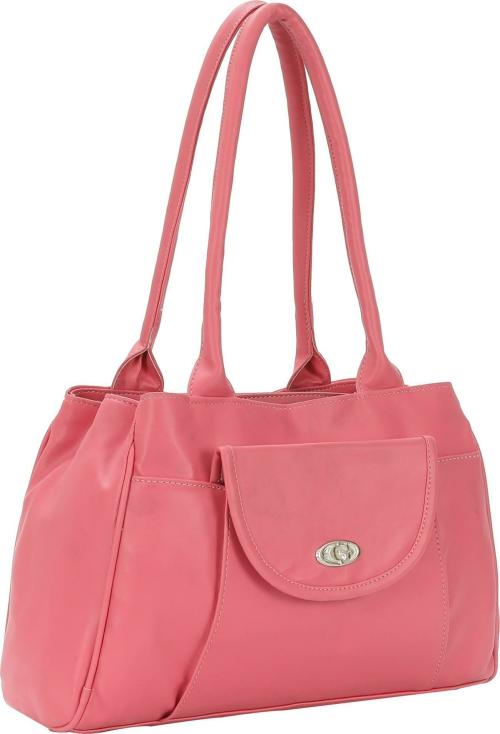 Buy Semiize Women Pink Artificial Leather Shoulder Bag Online at Best ...