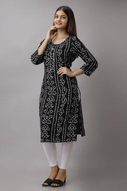 Buy Ecrin Straight Kurti for Women (Black) Online at Best Prices in India - JioMart.