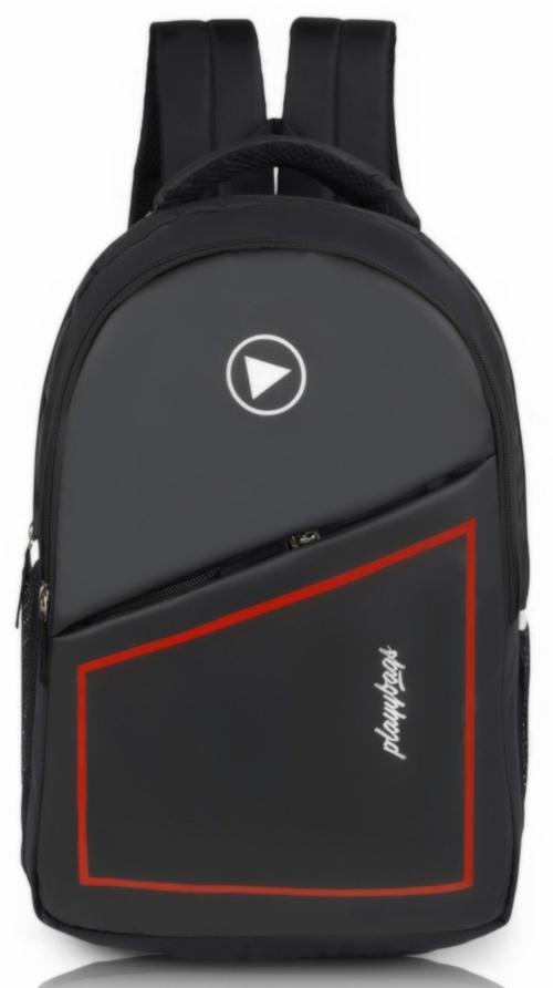 Buy playy bags Black and Grey Polyster Laptop Backpack - 32 L Online at ...