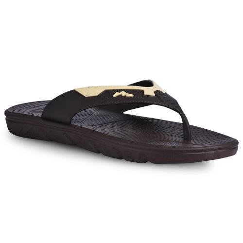 Buy Paragon Stimulus Brown Anti-Skid All-Day Comfort Flip Flops for Men ...