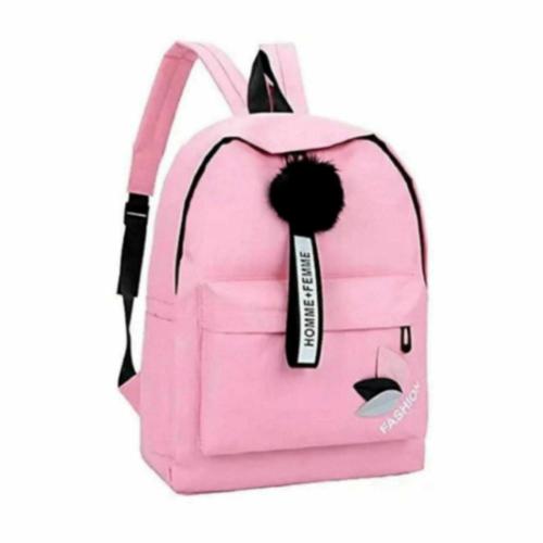 Buy H Fashion Pink College Backpack For Girls And Womens Online at Best ...