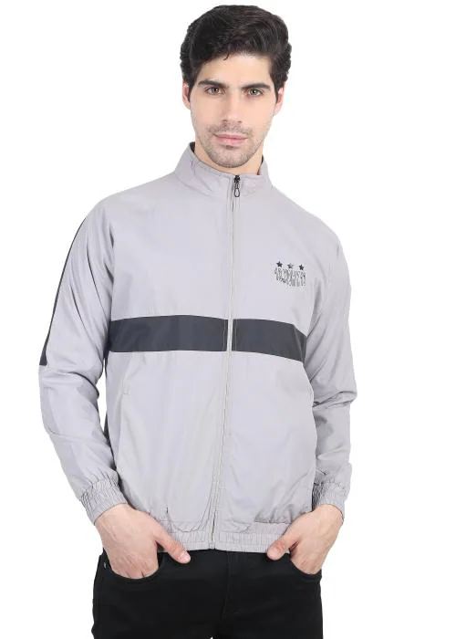 Buy xohy Grey Wind Cheater Jacket For Men Online at Best Prices in ...