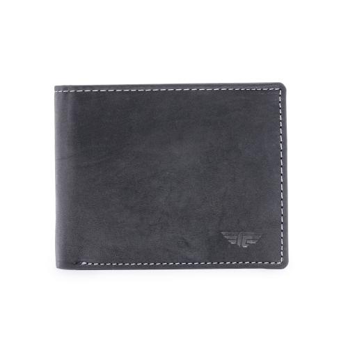 Buy Red Tape Black Leather Two Fold RFID Wallet Online at Best Prices ...