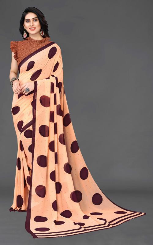 Buy SAREYA VEELA Daily Wear Women Light Blue Georgette Sarees Online at ...