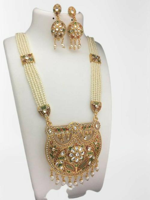 Buy Primectrla Fab Gold Plated Brass Jewel Set (Gold) Online at Best ...