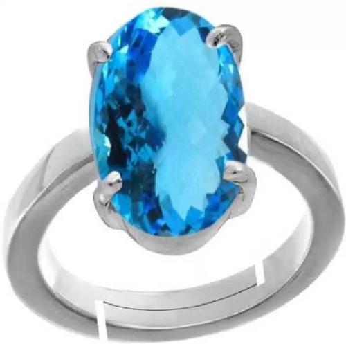 Buy Chopra Gems & Jewellery Silver-Plated Brass Blue Topaz Panch Dhatu ...