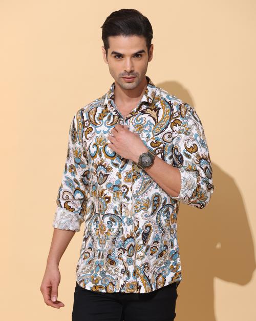 Buy Fogo clothing MENS RAYON FABRIC PRINTED CASUAL SHIRT Online at Best ...