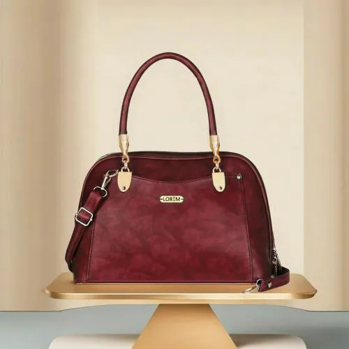 Buy LOREM Wine Gorgeous Faux Leather Handbag For Women And Girls HB06 ...