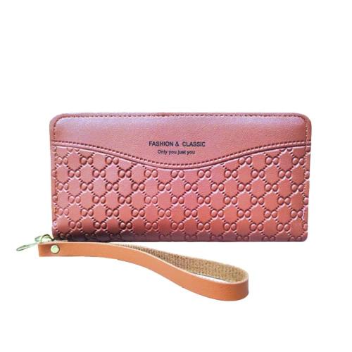 Buy QBLYN Brown Polyester Clutch Mini Wallet with Card Holder - 4 x 10 ...