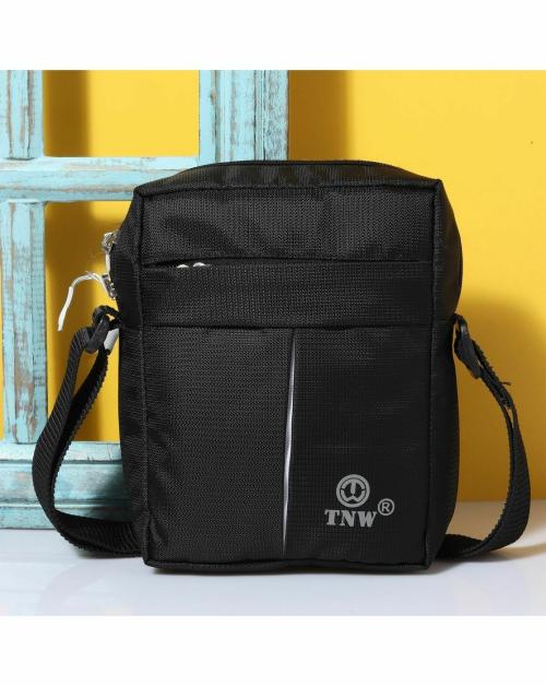 Buy TnW Black Fabric Sling Bag 7 L Online at Best Prices in India ...