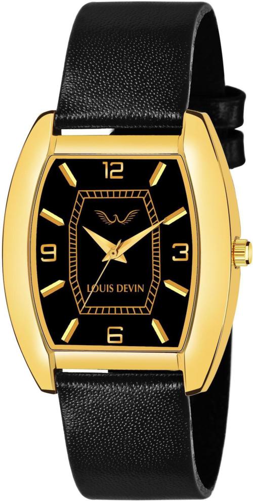 Buy Louis Devin Analog Black Watch For Men (Ld-Gld039-Blk) Online at ...