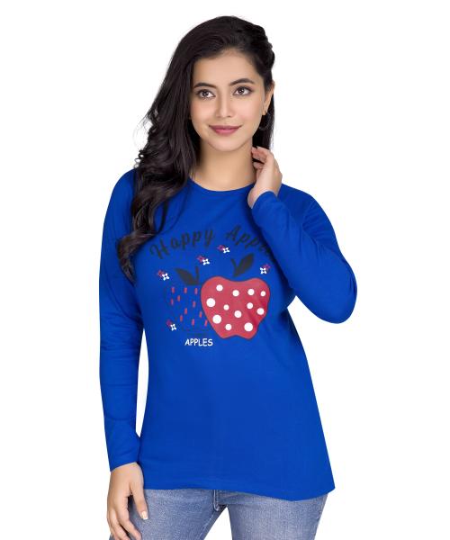 Buy PEPP N HAGG 100% Cotton 180 GSM Ladies Full Sleeve T Shirt ...