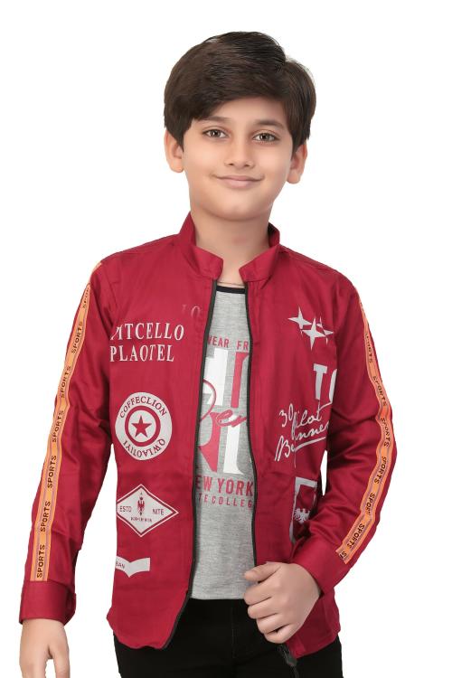 Buy FASHION GRAB BOYS JACKET WITH SHIRT Online at Best Prices in India ...