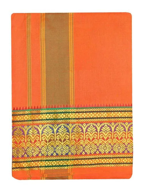 Buy PRAKASAM COTTON COTTON Mens Single colour dhoti/colour mundu/Temple ...