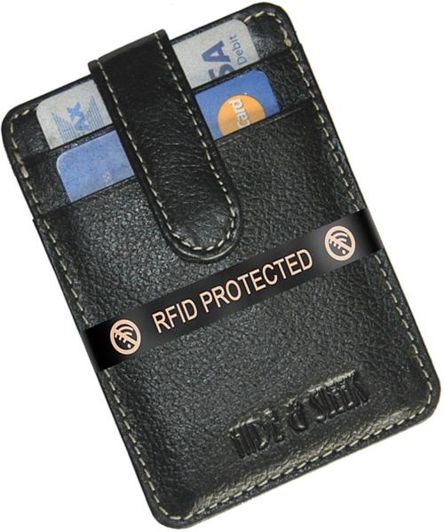 Buy HIDE & SLEEK 4 Card Holder (Set of 1, Black) Online at Best Prices ...