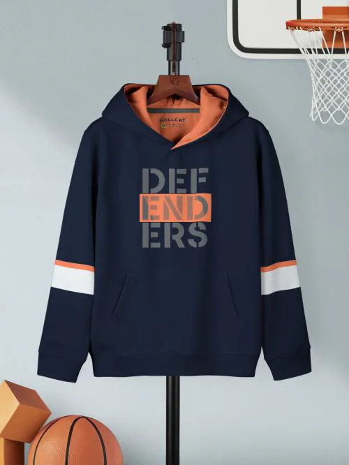 Buy HELLCAT Boys Printed Cotton Blend Hoodie T-shirt Pack of 1 Online ...