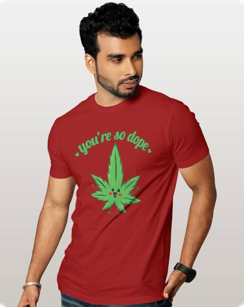 Buy Macmerise You are so dope Red T-shirt for Mens Online at Best Prices in India - JioMart.