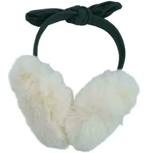 Buy UPAREL White Faux Fur Winter Ear Muffs For Girls And Women Online ...