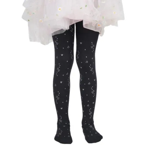 Buy NEXT2SKIN Girl's Spandex High Denier Pantyhose Stockings (Heart ...