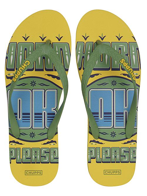 Buy Women Green HORK OK PLEASE Natural Rubber Flip Flops Online at Best ...