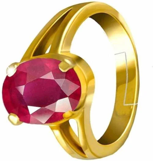 Buy Chopra Gems & Jewellery Gold Plated Brass Unheated Untreated Ruby ...