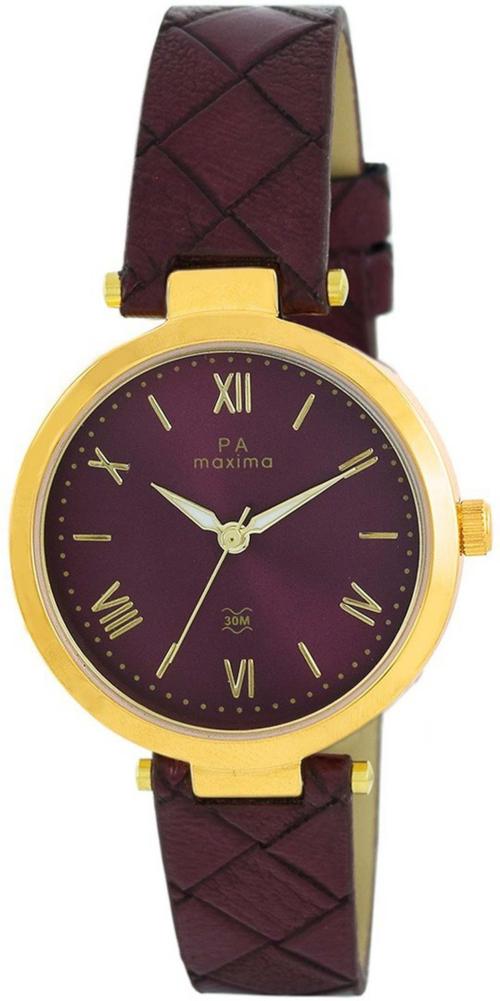 Buy Maxima Analog Brown Dial Brown Strap Watch For Women (55850LMLY ...