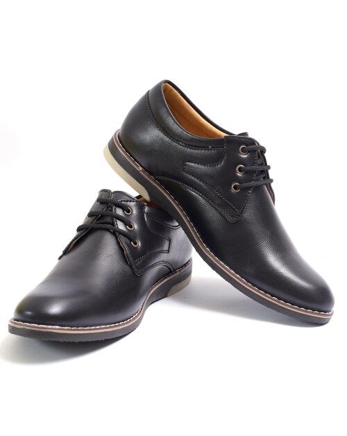 Buy Advick Black Formal Shoes For Men Lace Up SM-A-001-BLK-9 Online at ...