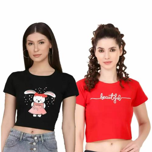 Buy Vanghee crop tops for women | Summer Top | Half Sleeve Crop Top ...