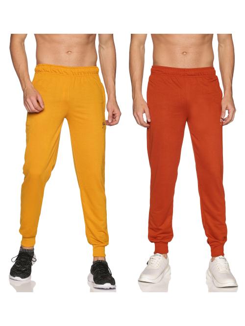 Buy YHA Mens Mustard Rust Solid Jogger (Pack of 2) Online at Best Prices in India - JioMart.