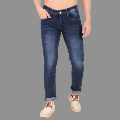 Buy DENNIE FOSTE Regular Fit Mid Rise Men Jeans 28 Blue Online at Best ...