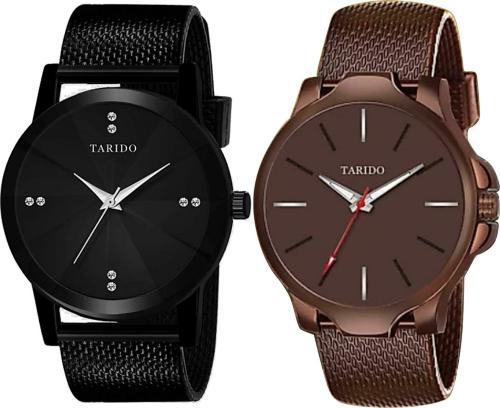 Buy Tarido Analog Black, Green Dial Black Strap Watch For Boys And ...