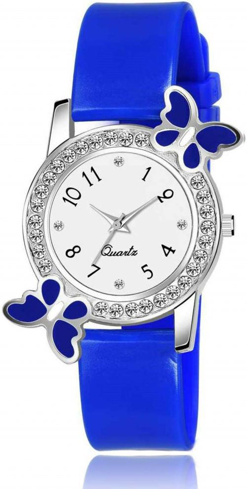 Buy Blutech Analog White Dial Blue Strap Watch For Girls Online at Best ...