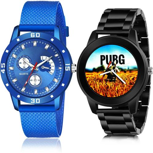 Buy NEUTRON Blue Analog Watch Combo For Men and Boys - BRM40-B489 ...