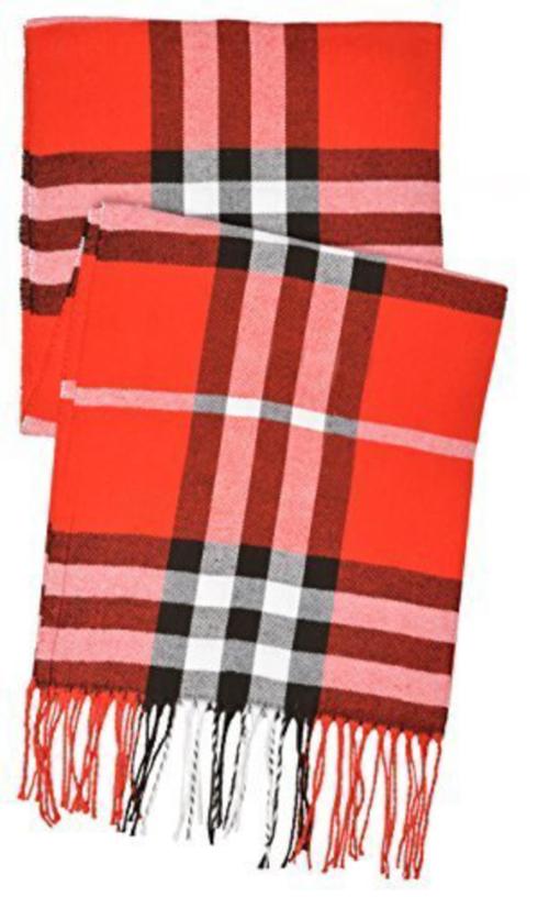 Buy Yarnsmith & Scarves Men And Girls Black, Brown, Red Checks Blended ...