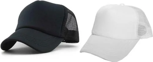 Buy Babji Men Black and White Netted Mesh Baseball Cap (Pack of 2 ...