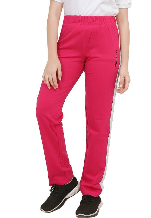 Buy Rhythm Girls Pink Pure Cotton Colorblock Track Pant (6-7 Y) Online ...