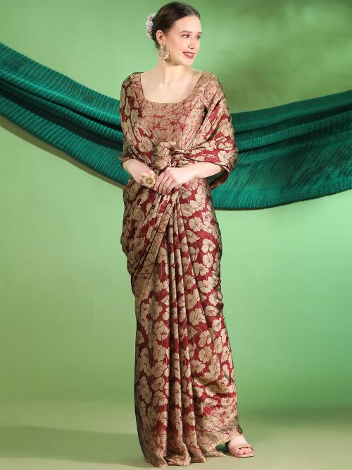 Buy Leeza Store Women's Brown Brasso Latest Design Fancy Floral Printed ...