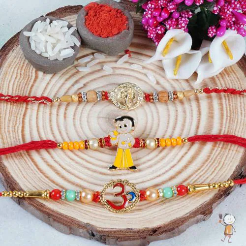 Buy Babla Rakhi Three Set Rakhi | Fancy Designer Rakhi for Bhaiya ...