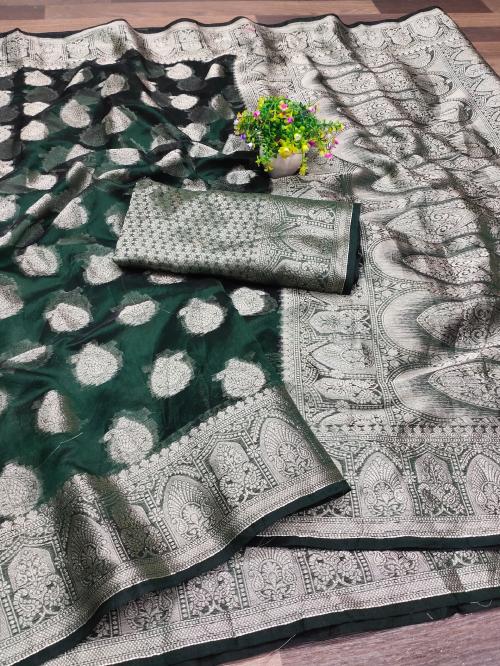 Buy WELCRON CREATION Sarees For Women Indian Bollywood Organza Silk ...