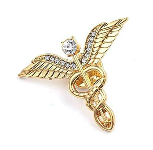 Buy Sandha Golden Brass Lapel Pin With Doctor Symbol For Men And Women ...