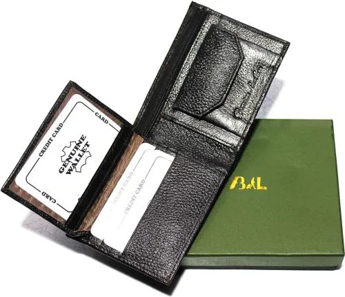 Buy Abil Men Black Genuine Leather 5-Card Slots Wallet Online at Best ...