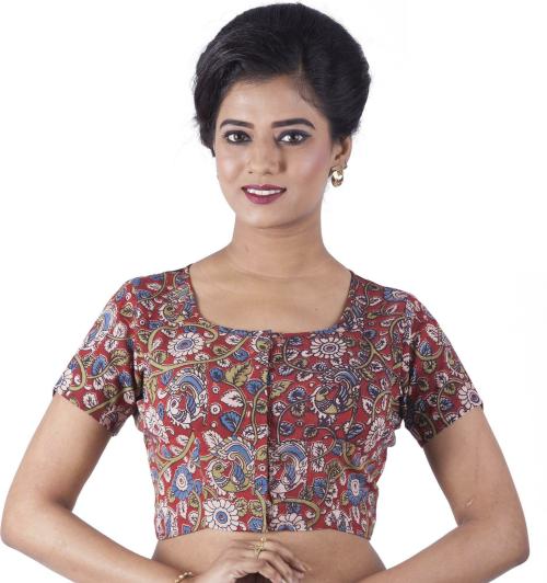 Buy RENE Women Multicolor Woven Design 100% Cotton Blouse Online at ...