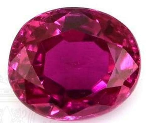 Buy Retrend Design 7.75 Carat Non-precious Metal Old Mines Burma Ruby Gemstone Online at Best ...